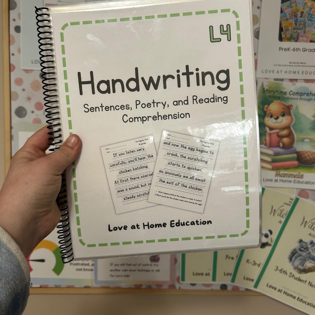 PRINTED- Laminated- Trace and Write Handwriting: Sentences, Poetry ...