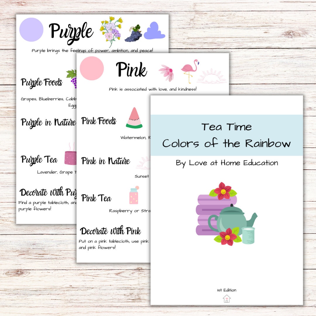 Myths and Magic Time Guide Preschool Colors Homeschool Tea Time ...