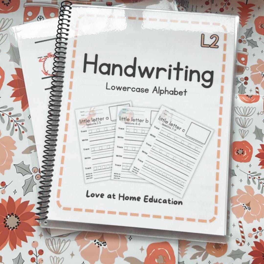 PRINTED- Laminated- Trace and Write Handwriting: Lowercase Letters ...