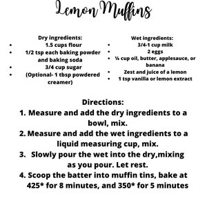 Kids Cookbook, Volume 6- Muffins- Distance Learning, Cooking With Your ...