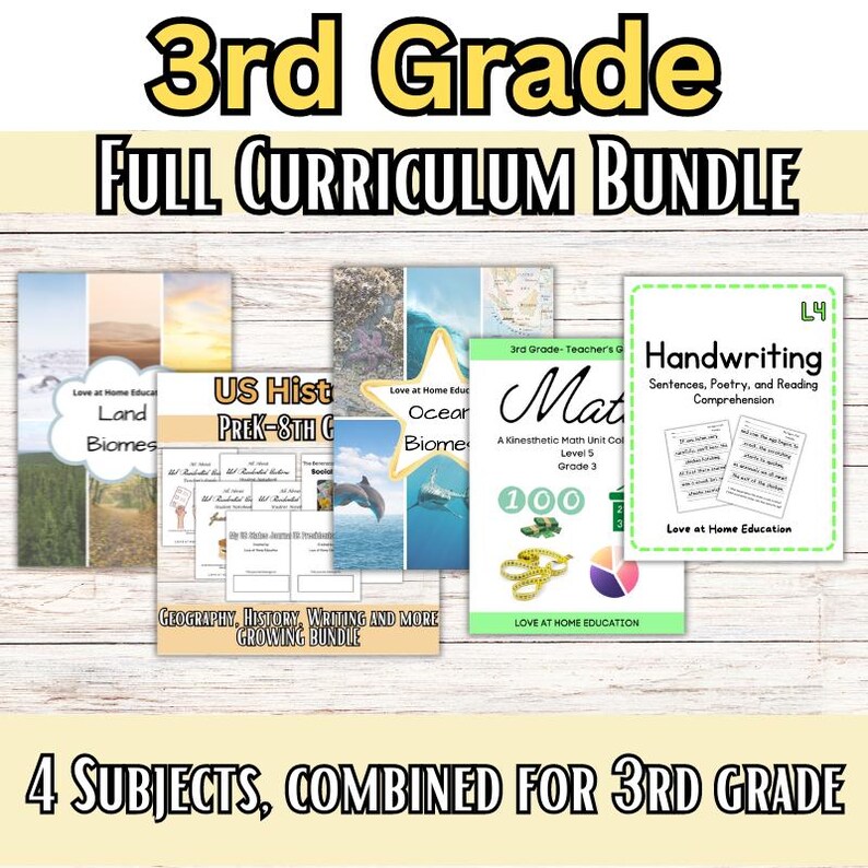 Full Year of 1st Grade, Grade 1 Homeschool Curriculum, Home Education ...