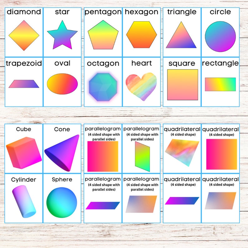 Prek-4th Grade Shape Card Game | Homeschool and Unschool Math Resources ...