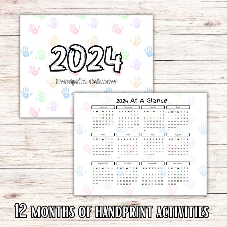 Handprint Calendar for 2025 | Christmas Gifts That Are Handmade for ...