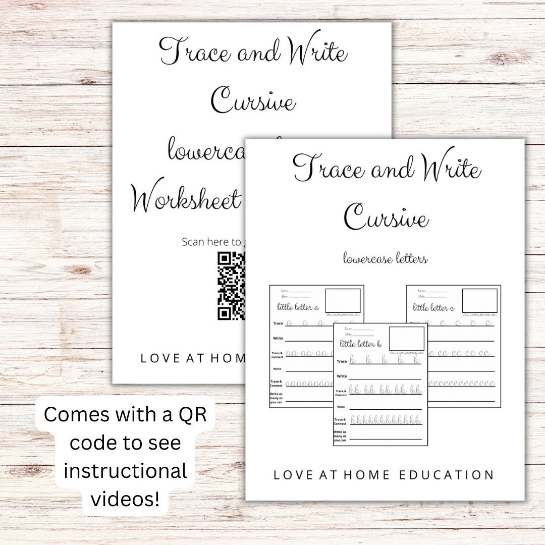 Trace and Write Handwriting: Lowercase Manuscript Guide Handwriting for ...
