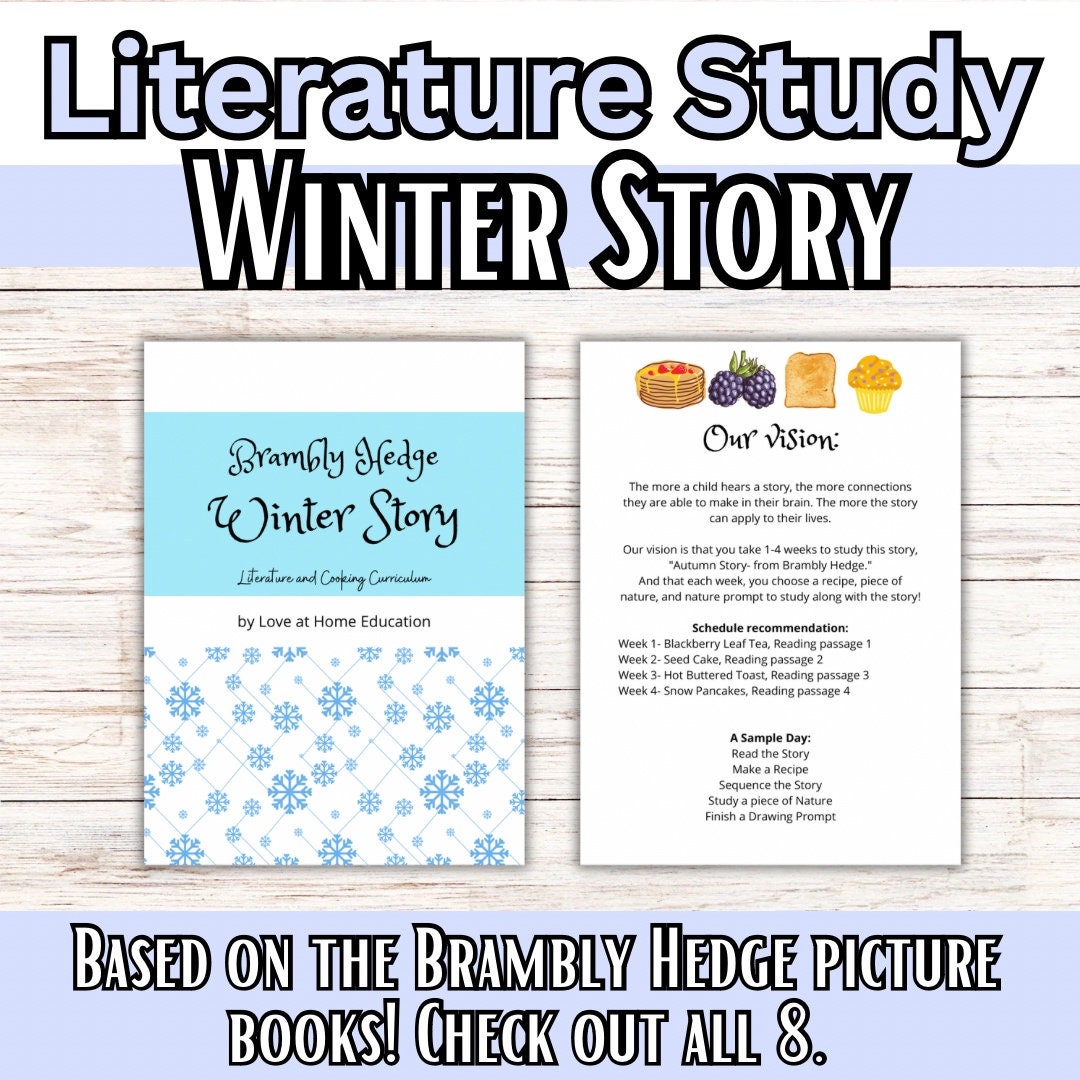 Brambly Hedge Winter Story Book Guide, Homeschool Literature and ...