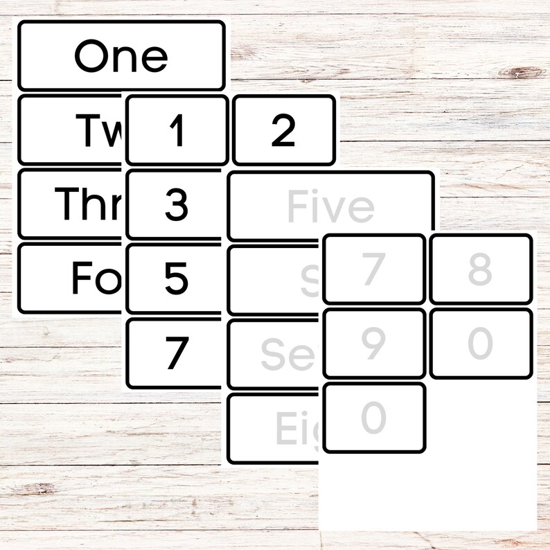 Learning Numbers in Word Form Copywork Elementary School Math and ...