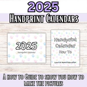 Handprint Calendar 2026 | Kids, Grandparents Christmas Gift (digital ...