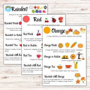 Colors of the Rainbow Time Guide | Preschool Colors | Homeschool Tea ...