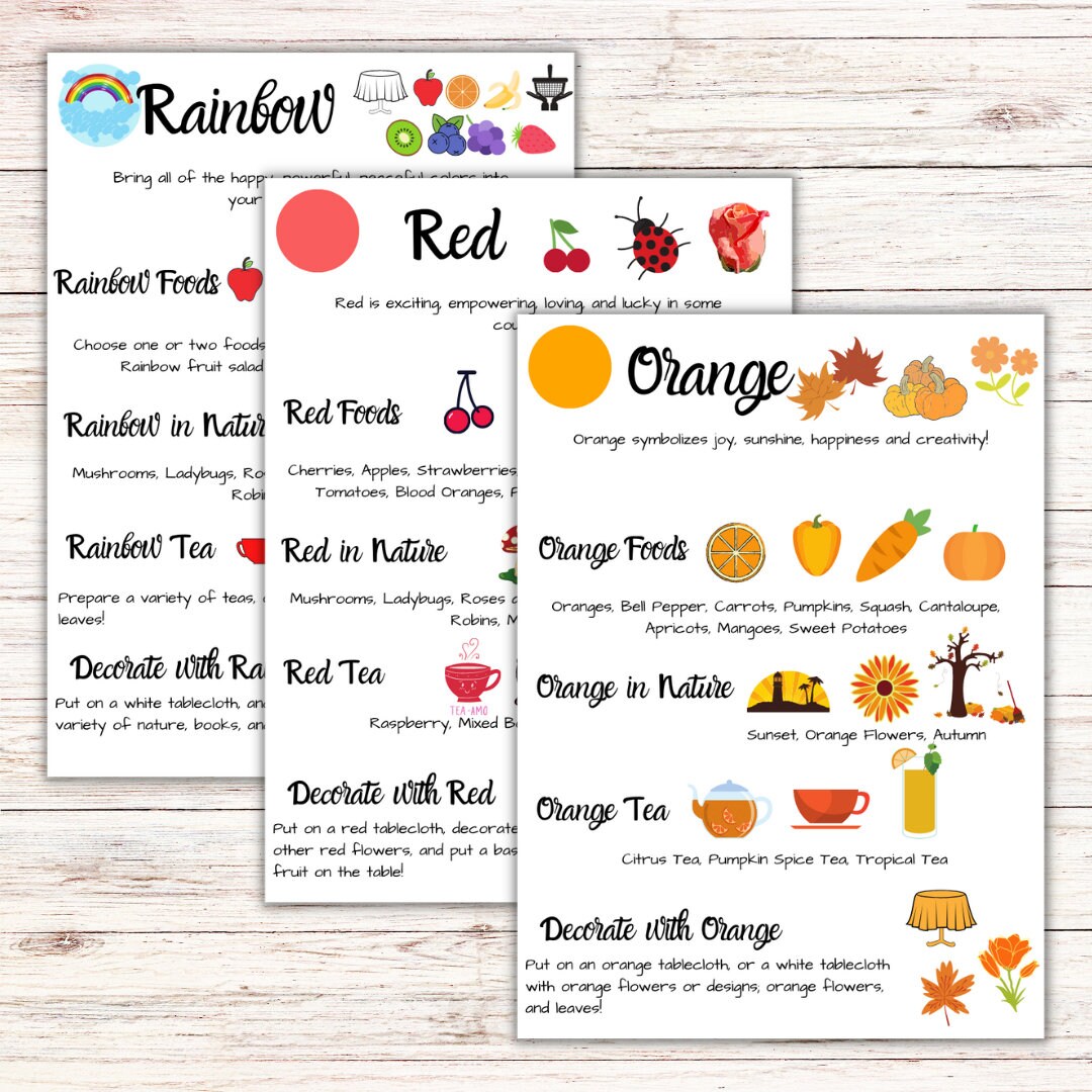 Myths and Magic Time Guide Preschool Colors Homeschool Tea Time ...