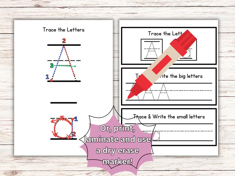 2nd Year Prek A-Z Tracing Book - Alphabet Trace Book for Preschoolers ...