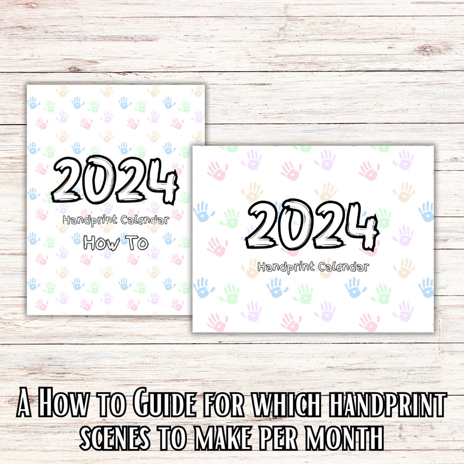Handprint Calendar for 2025 | Christmas Gifts That Are Handmade for ...