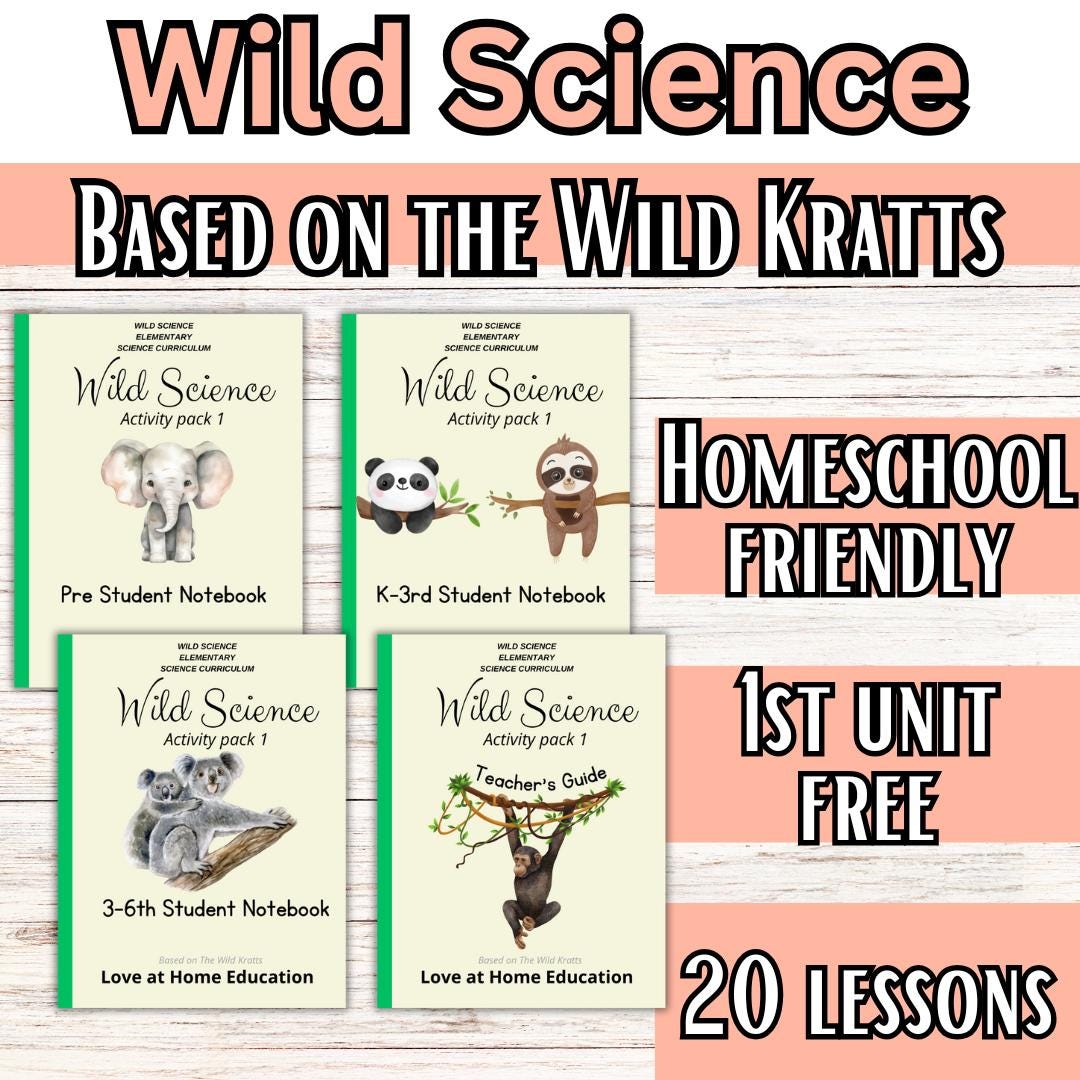 Wild Science Homeschool Curriculum – Prek-6th, Animal Science (digital ...