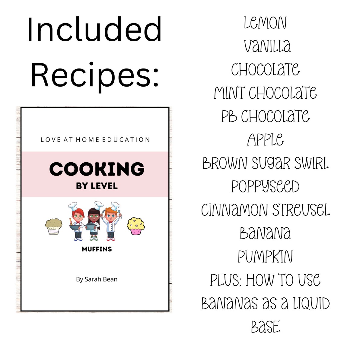 Kids Cookbook Volume 6 Muffins Distance Learning Cooking - Etsy