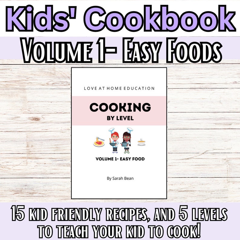 Kids Cookbook Volume 6 Muffins Distance Learning Cooking - Etsy
