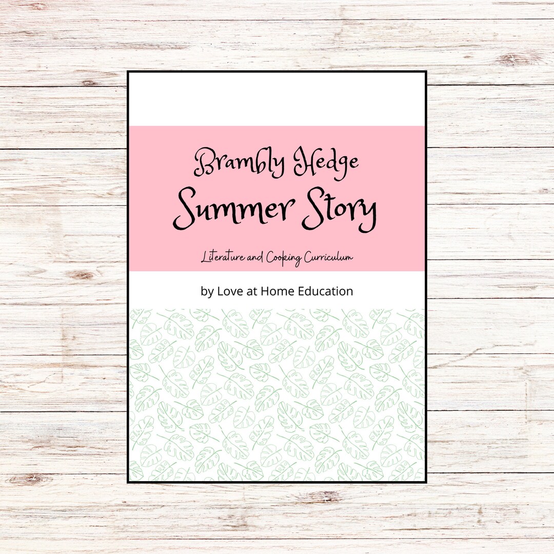 Brambly Hedge Summer Story Book Guide Homeschool Book Guide - Etsy