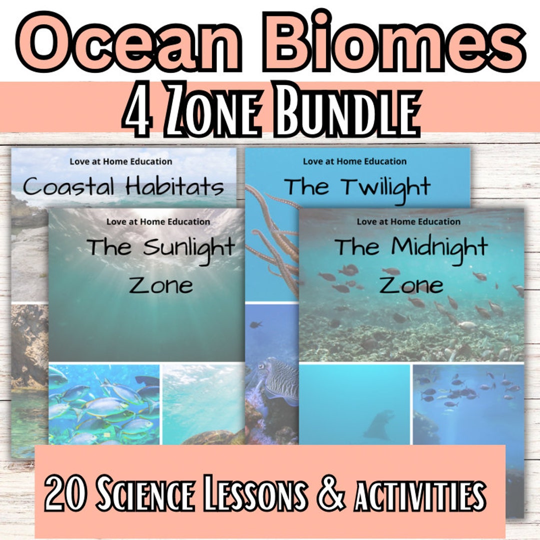 Ocean Biomes- 4 Unit Bundle | Elementary Science | Homeschool Learning ...