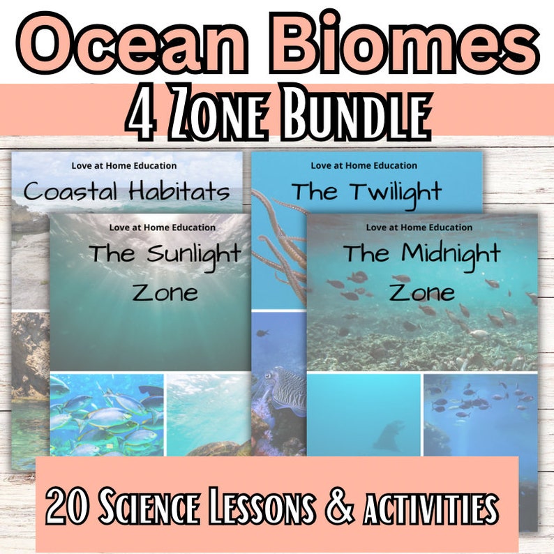 Ocean Biomes- 4 Unit Bundle | Elementary Science | Homeschool Learning ...