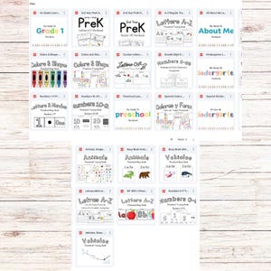 Preschool, Kindergarten, and 1st Grade Bundle- Home Education for ...