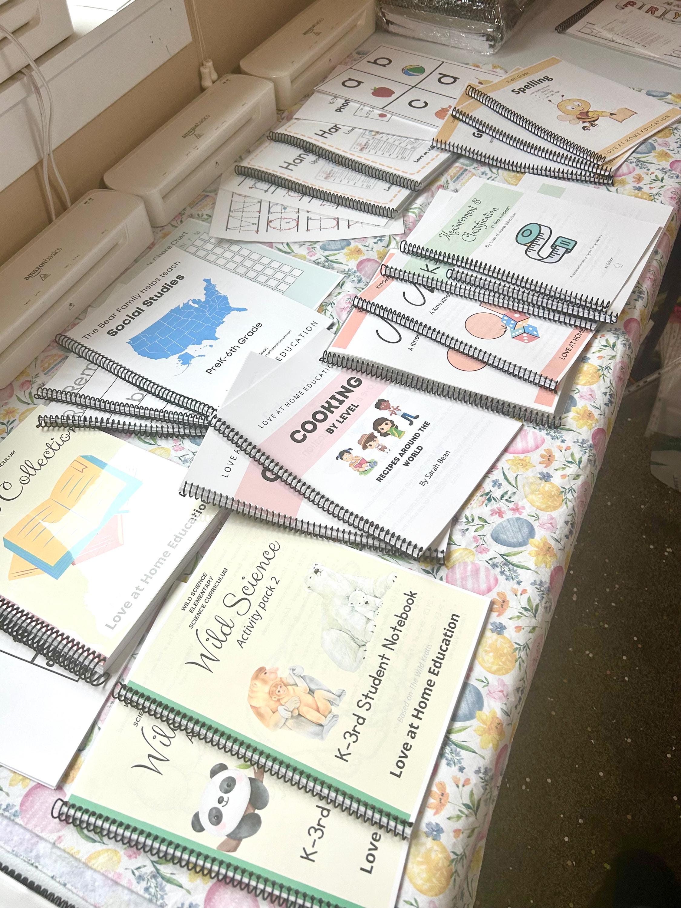 Kindergarten Homeschool Curriculum, Full Year Program (printed, Shipped ...