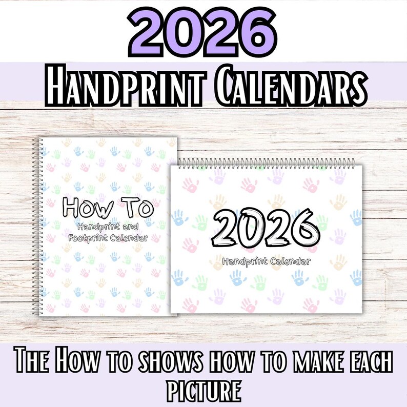 Handprint Calendar 2026 | Kids, Grandparents Christmas Gift (digital ...