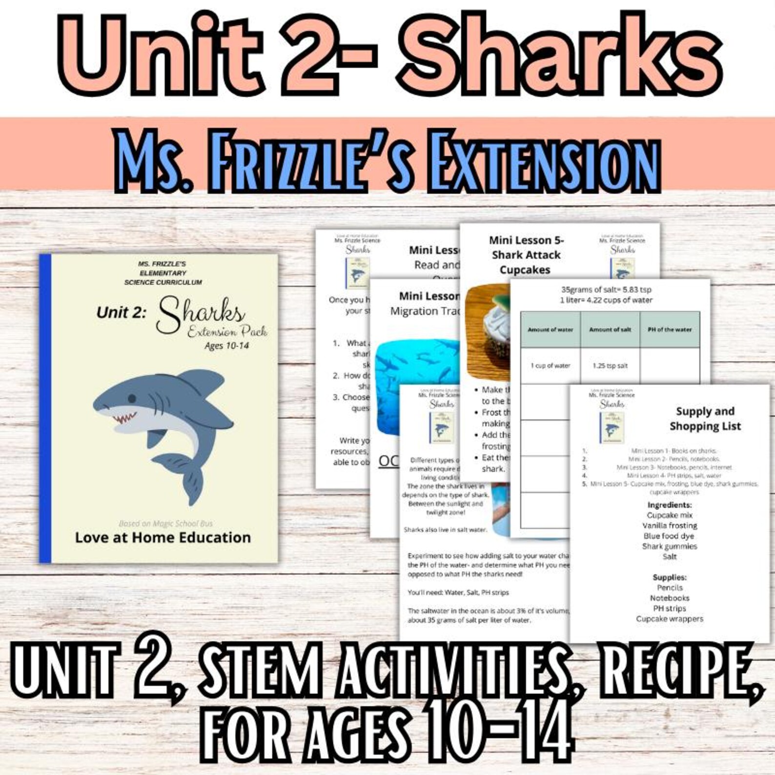 Unit 2- Sharks- 4th-8th Grade- Ms. Frizzle's Elementary Science ...