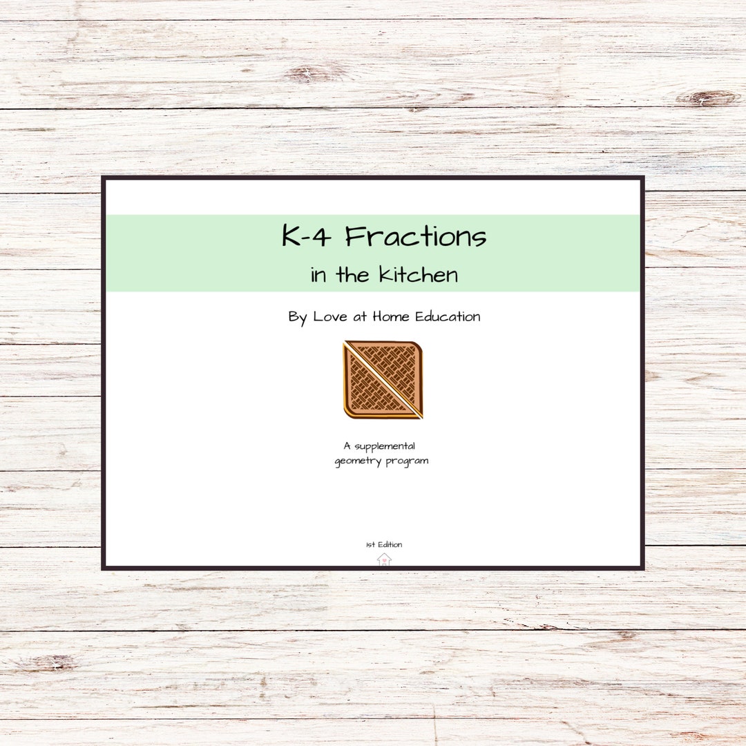Fractions in the Kitchen Elementary School Math Homeschooling Life ...