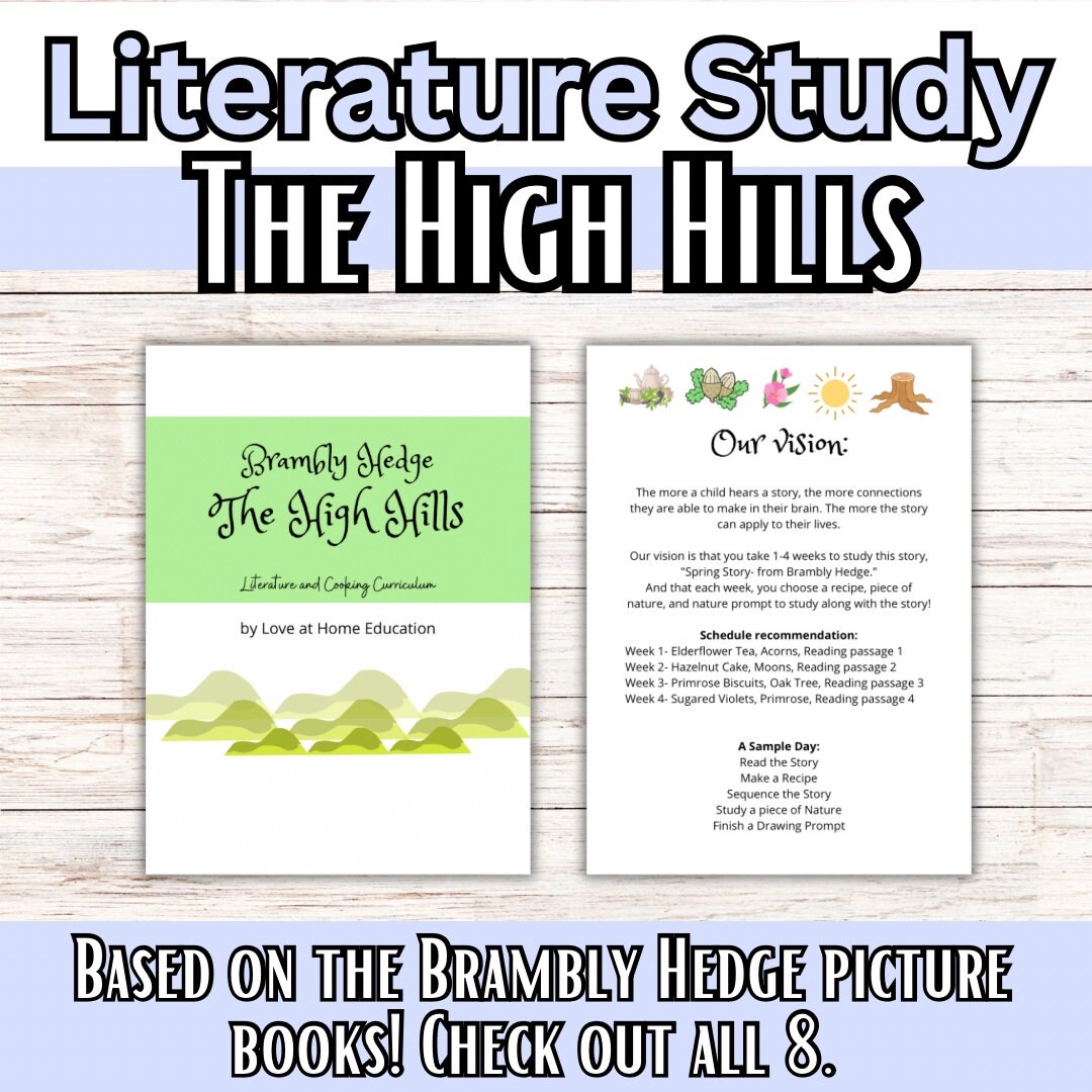 Brambly Hedge the High Hills Book Guide, Homeschool Literature and ...