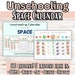 Unschooling Calendar Volume 1: SPACE | Homeschool Resources | Preschool ...
