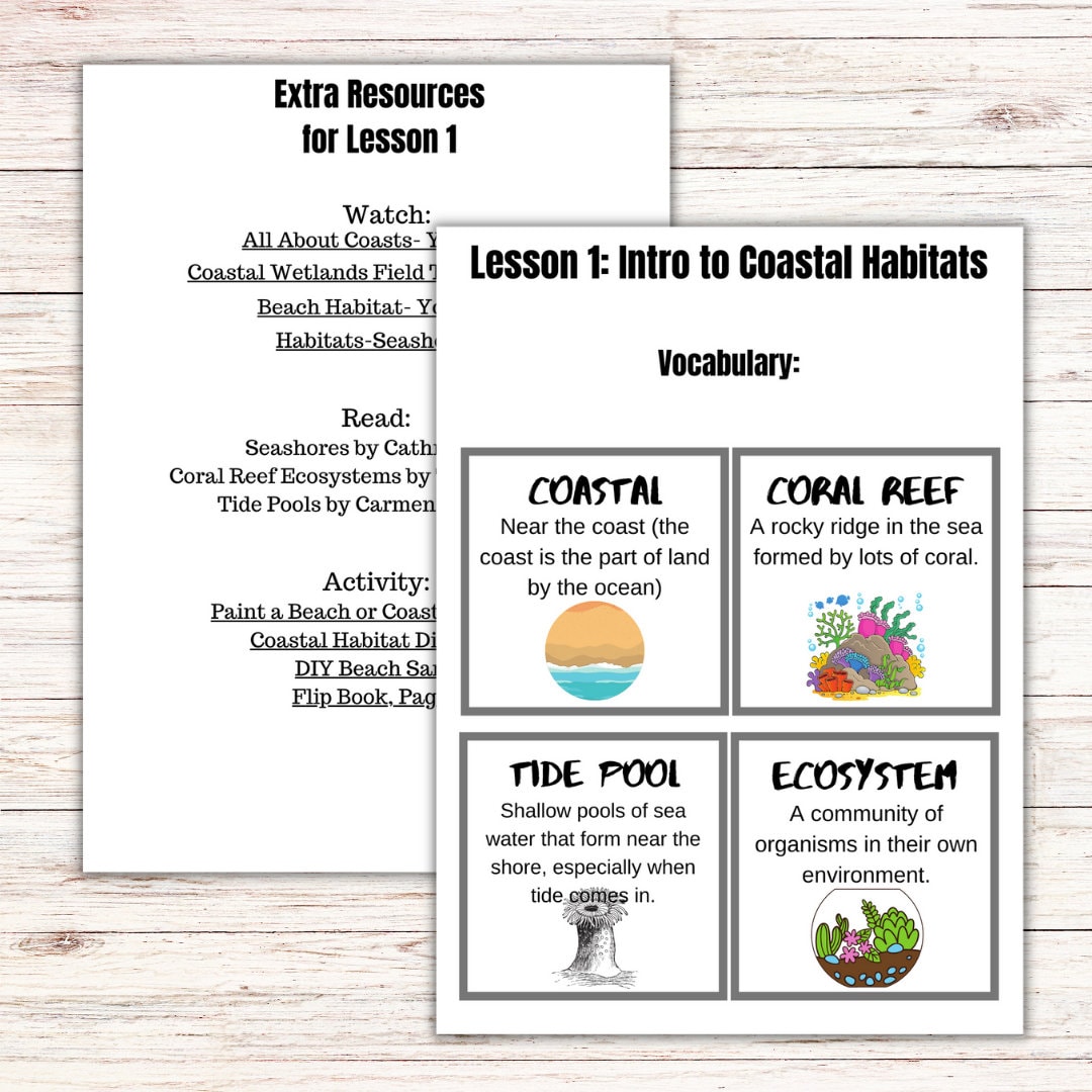 Ocean Biomes- Coastal Habitats- Unit 1 | Elementary Science ...
