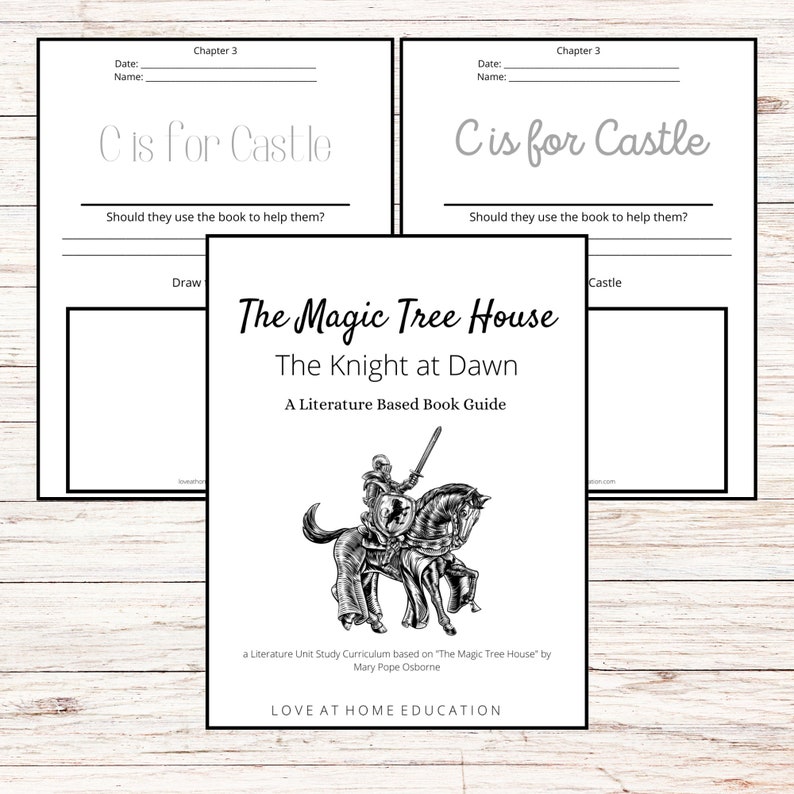 The Magic Tree House: the Knight at Dawn Book Guide | Charlotte Mason ...