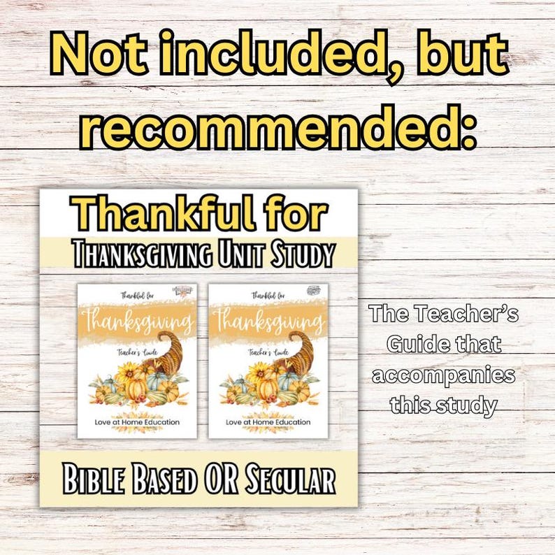 Student Notebooks C- Faith and Secular- Thankful for Thanksgiving ...