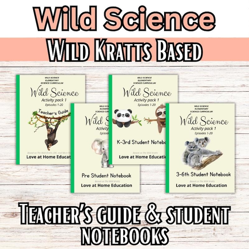 Wild Science Homeschool Curriculum – Prek-6th, Animal Science (digital ...