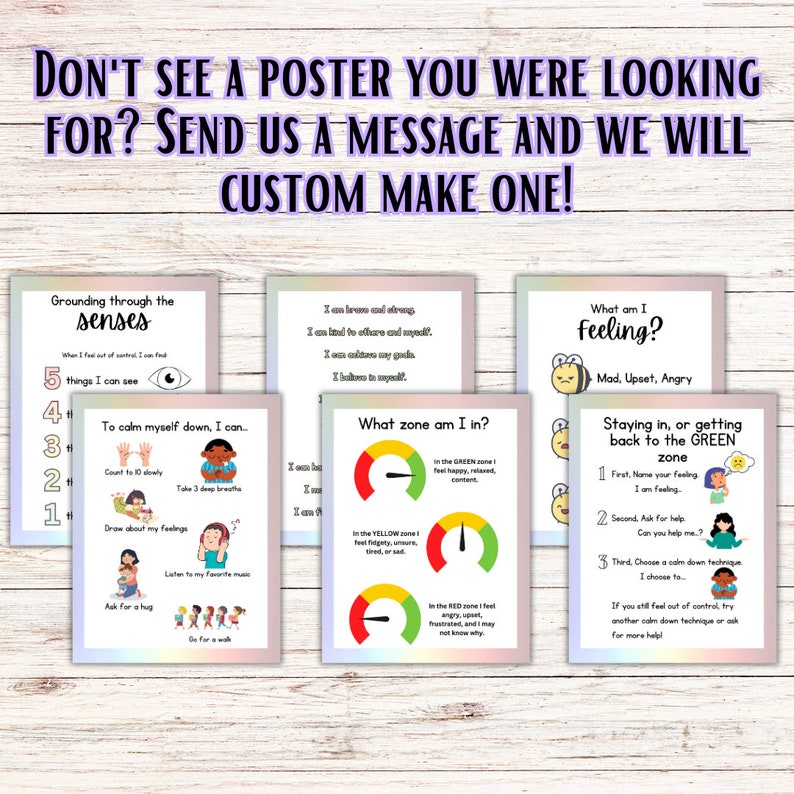 Calm Down Corner Emotional Learning Posters – Empower Your Emotions ...
