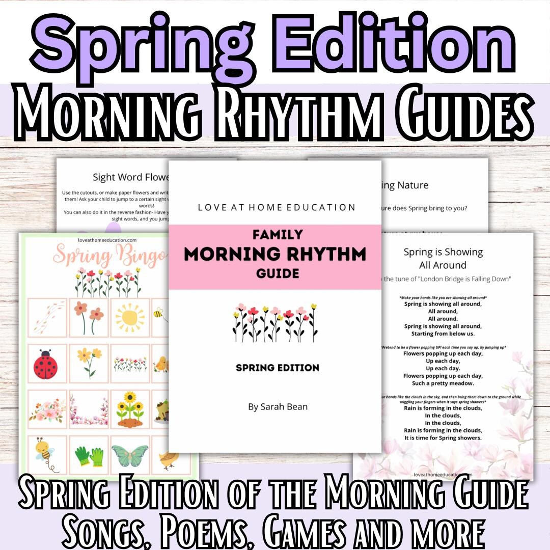 Spring Morning Rhythm Guide, Homeschool Songs & Poems (digital Download ...