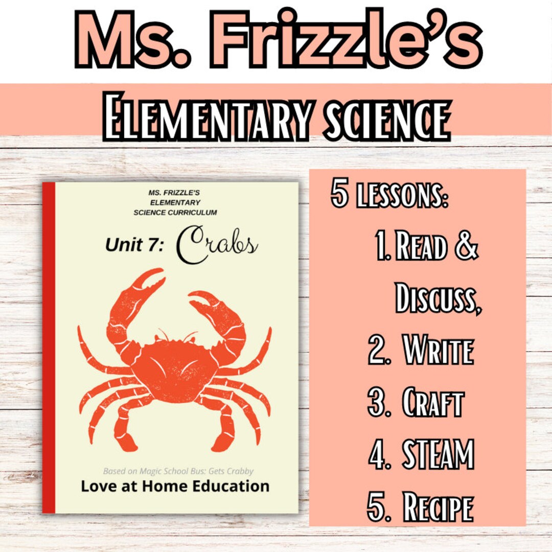 Crabs Elementary Science Unit 7 – Homeschool STEAM Curriculum (digital ...