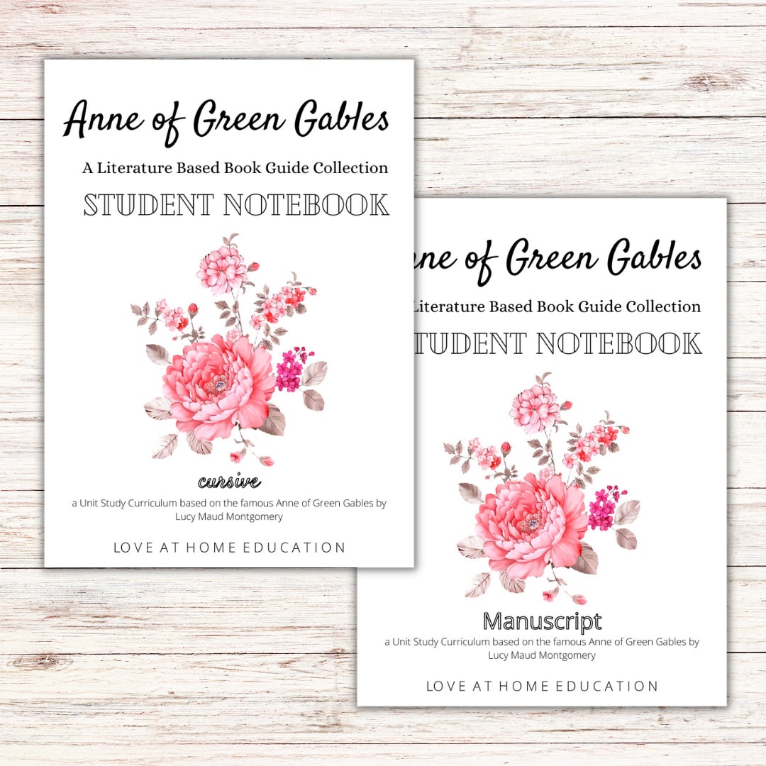 Anne of Green Gables Inspired Book Guides: Manuscript and Cursive ...