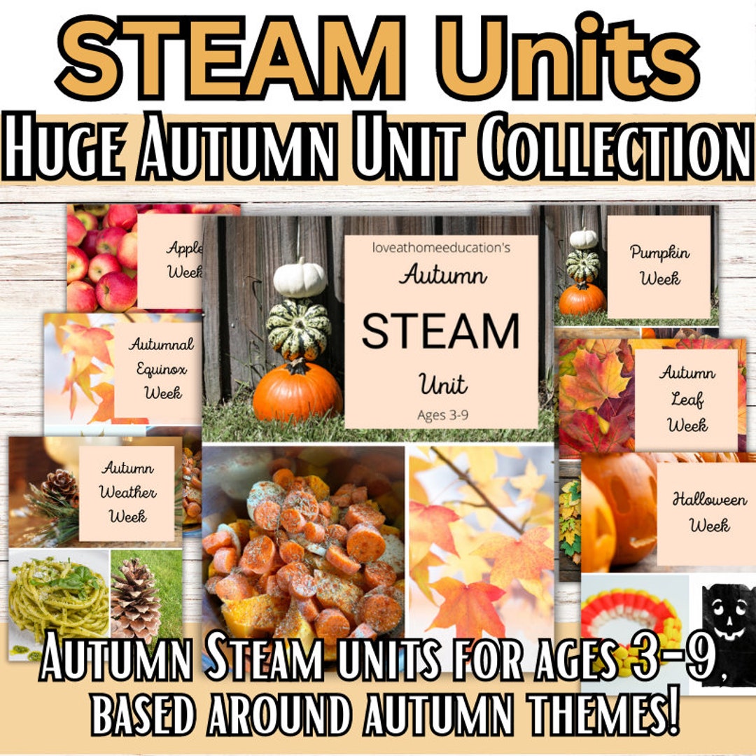 Autumn STEAM Unit Study, Homeschool Education (digital Download) - Etsy