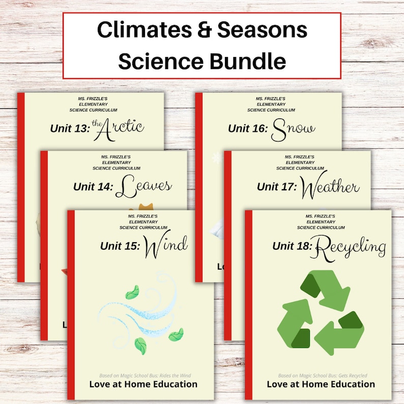 Ms. Frizzle Elementary Science Curriculum- 20 Fun Units- Magic Bus ...