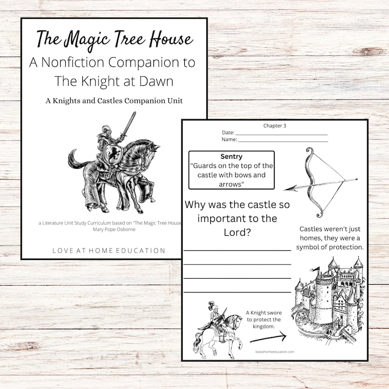 The Magic Tree House: the Knight at Dawn Book Guide | Charlotte Mason ...
