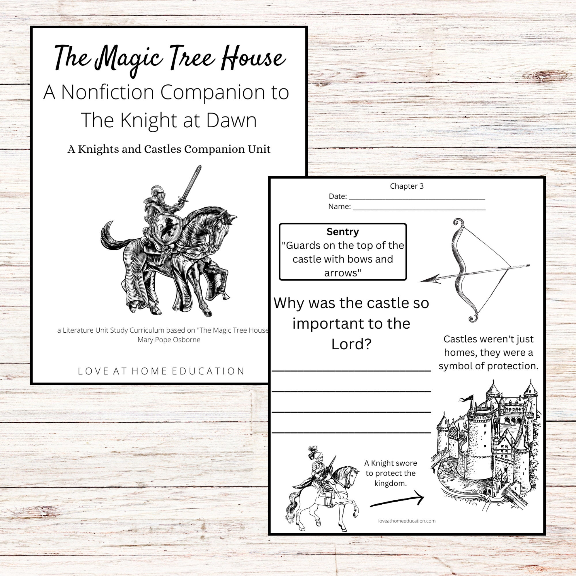 The Magic Tree House: the Knight at Dawn Book Guide | Charlotte Mason ...