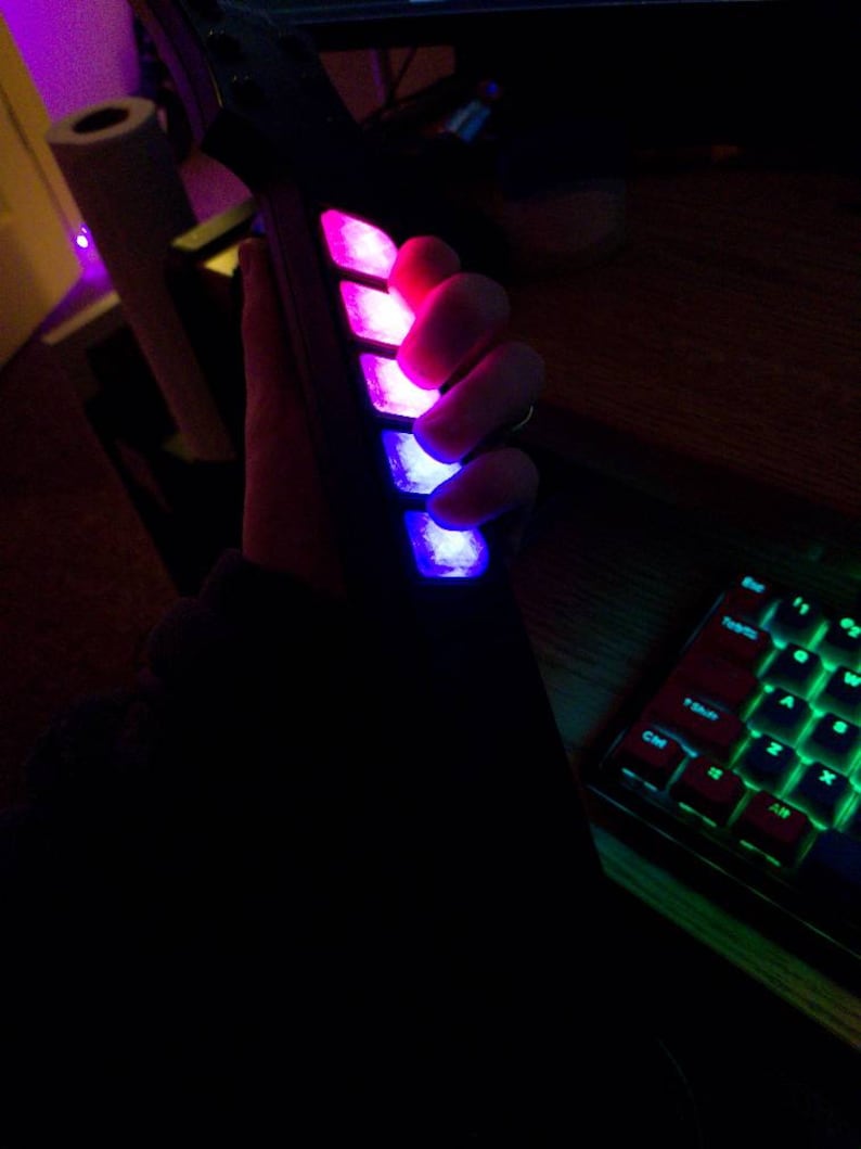 Custom Guitar Hero Controller Mechanical Frets. Clone Hero. Arduino ...