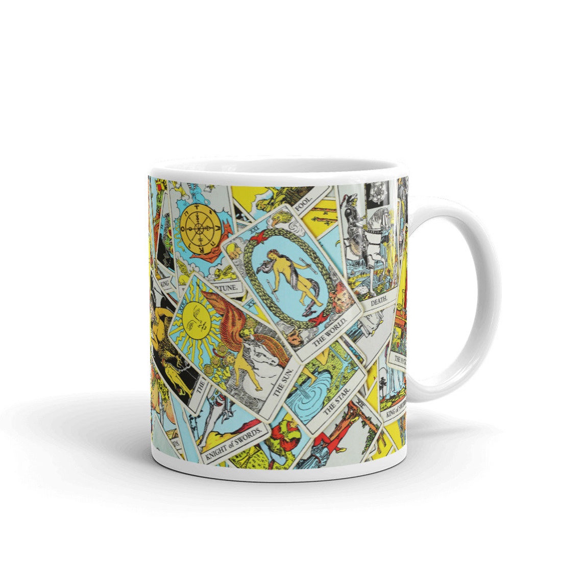 Coffee Mug With Tarot Card Print Tarot Mug Spiritual Gifts - Etsy