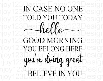 In Case No One Told - Etsy