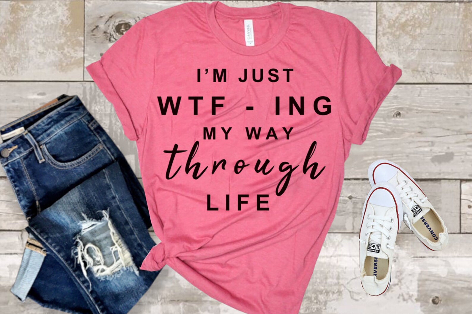 Im Just Wtf Ing My Way Through Life Svg Png Digital File Etsy
