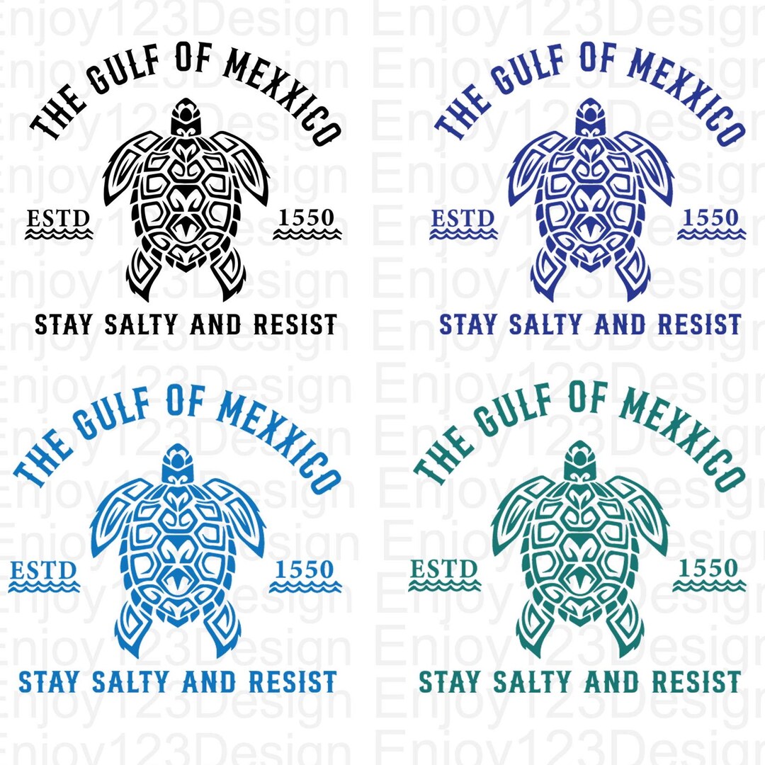 Gulf of Mexico SVG PNG , Stay Salty & Resist , Cut File Digital - Etsy