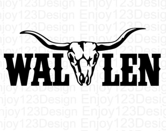 Wallen Svg | Wallen All Black Bullskull Svg | Country Music Svg ...