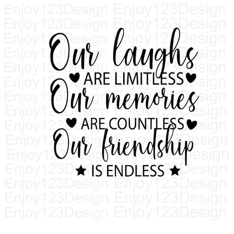 Our Laughs Are Limitless SVG Best Friend SVG Cut File - Etsy