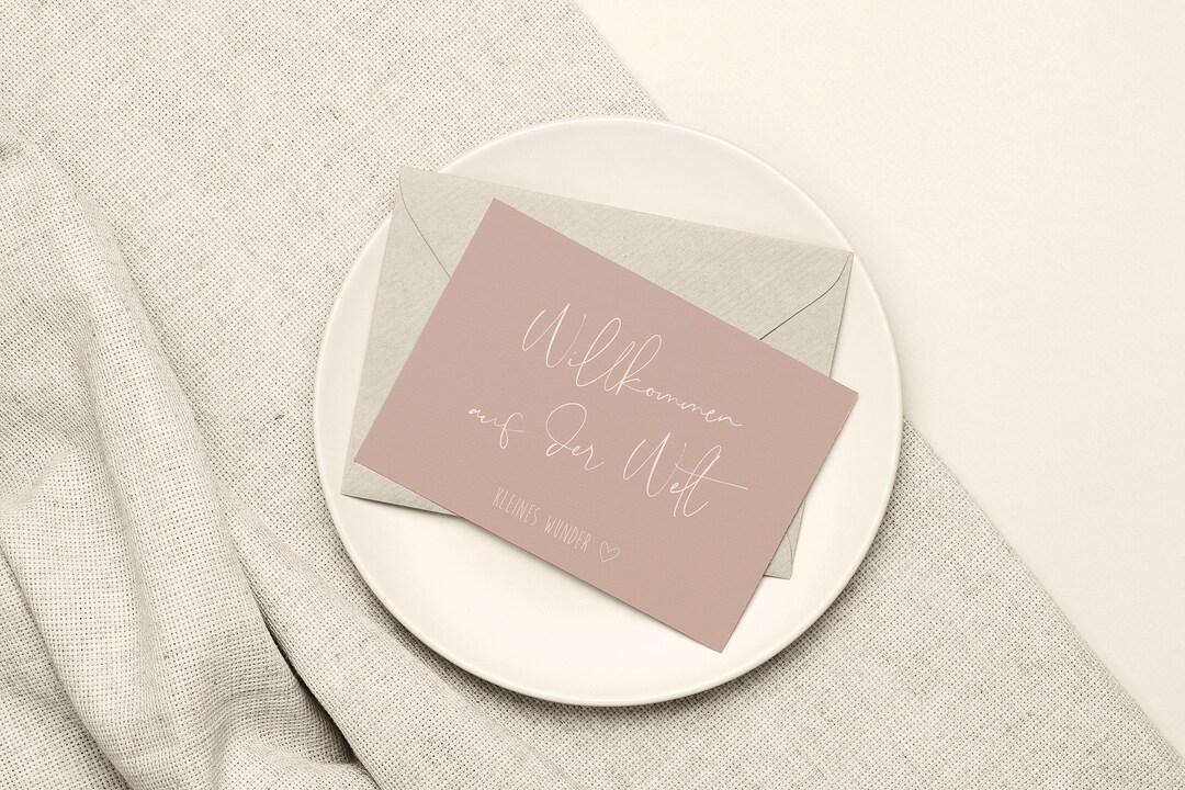 Postcard "welcome to the World, SMALL Miracle" - in DIN A6 Format | Different Variants ...