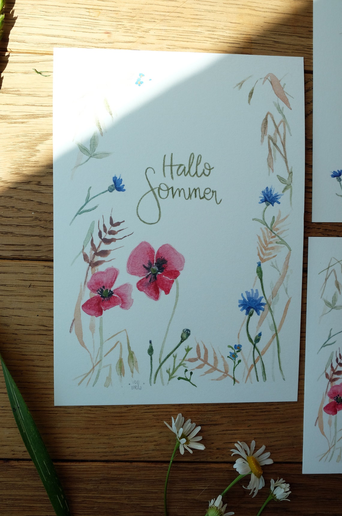 Hello Summer I Print | Set of Cards - Etsy