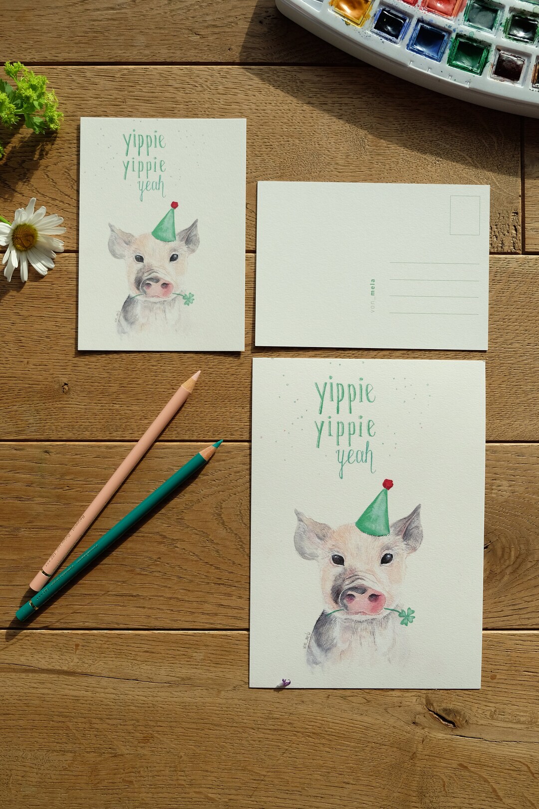 Pig Yippie Yippie Yeah I Print - Etsy